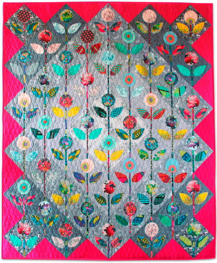 Folk Flower Block / Anna Maria Horner - Quilt Camp Norway 2019